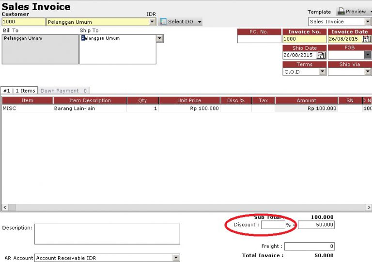 Persentase Diskon Invoice Pada Sales Order Menjadi Hilang Jika Ditarik ...